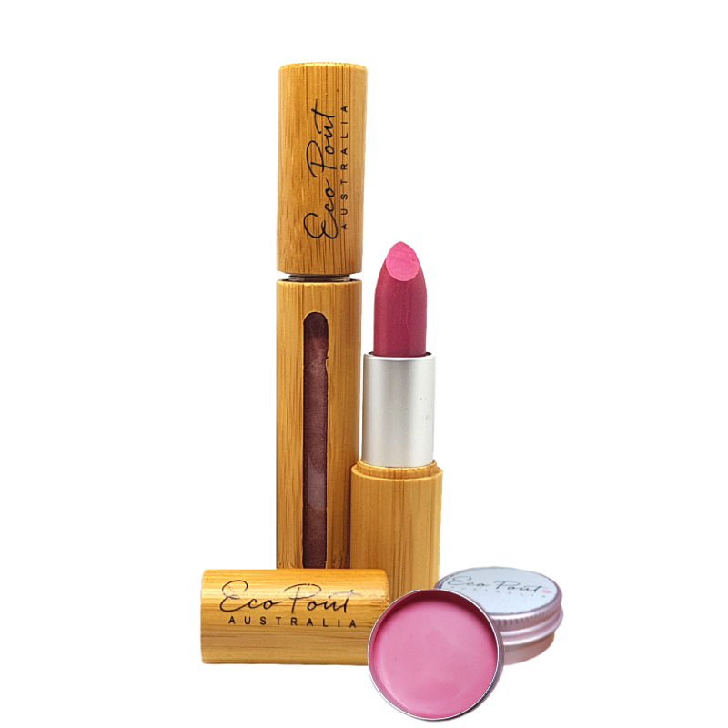 Lip Gloss, Lipstick and Cream Blush Pack – The Eco Artisan